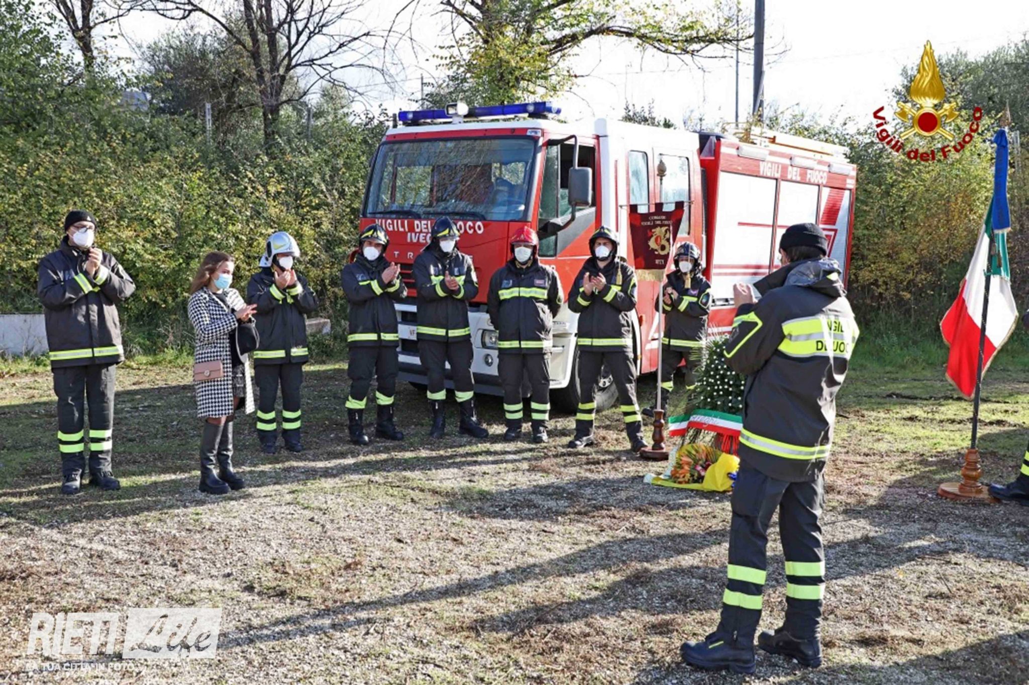 Cerimonia per Stefano Colasanti e Andrea Maggi al km 39 della Salaria ...