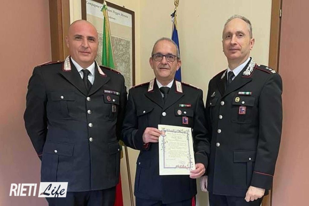 Il Brigadiere Capo Claudio Secci lascia il servizio attivo - Rieti Life
