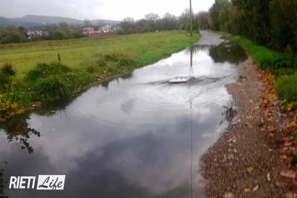 "Via Pratolungo sempre allagata alle prime piogge, che fare?" - Rieti Life