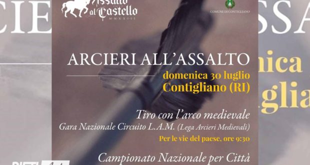 Il 30 luglio torna la gara di tirco con l'arco medievale a Contigliano ...