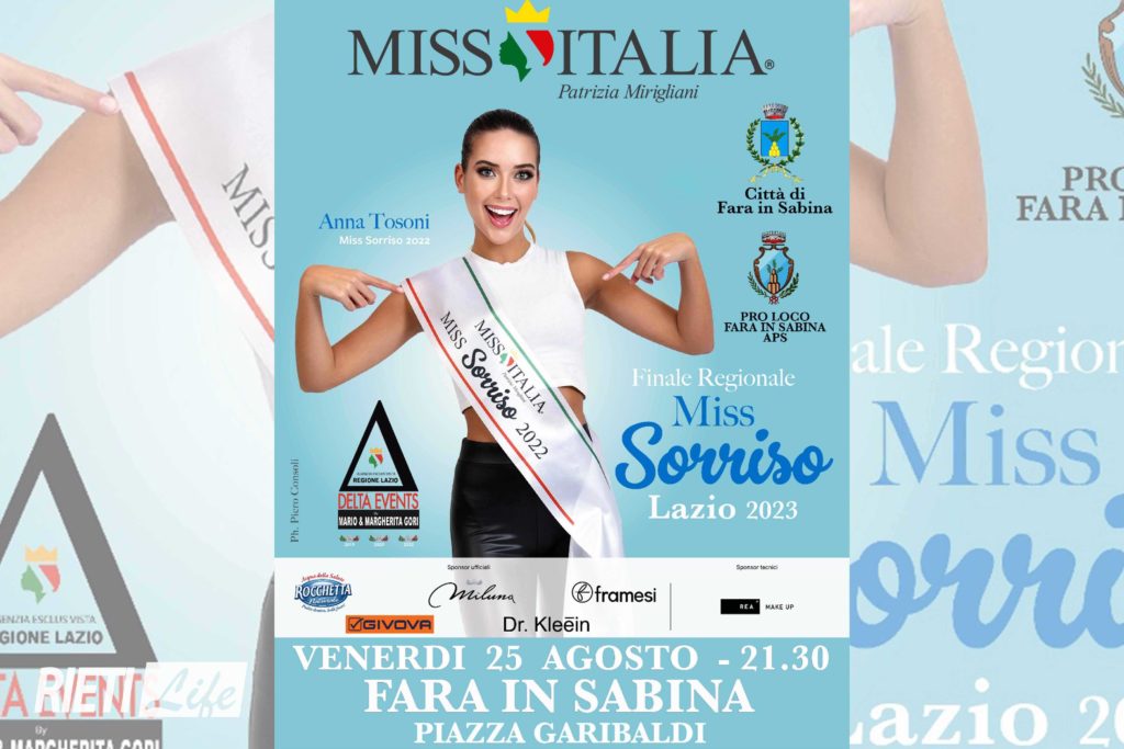 Miss Italia sbarca a Fara in Sabina, c'è la finale di Miss Sorriso ...