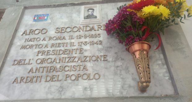 Anpi Rieti ricorda Argo Secondari - Rieti Life