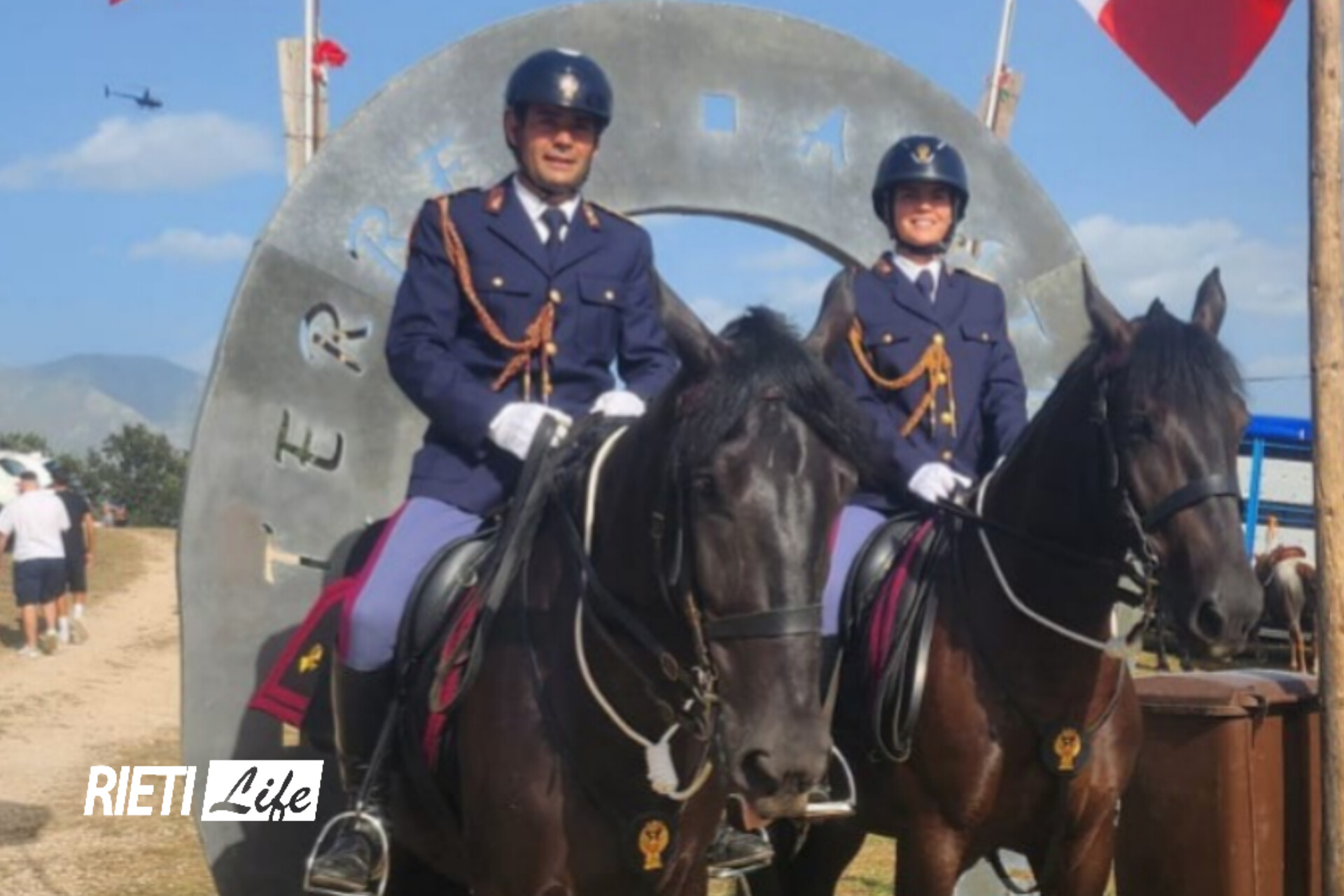 La Polizia a Cavallo all'evento di Amatrice - Rieti Life