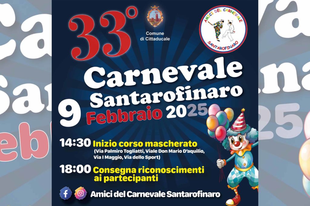 Il Carnevale di Santa Rufina il 9 febbraio con carri e maschere - Rieti ...