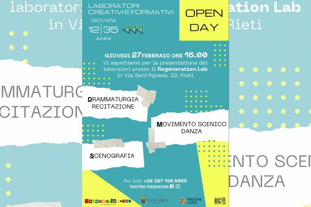 Regeneration Lab: il 27 febbraio la presentazione dei laboratori a cura ...