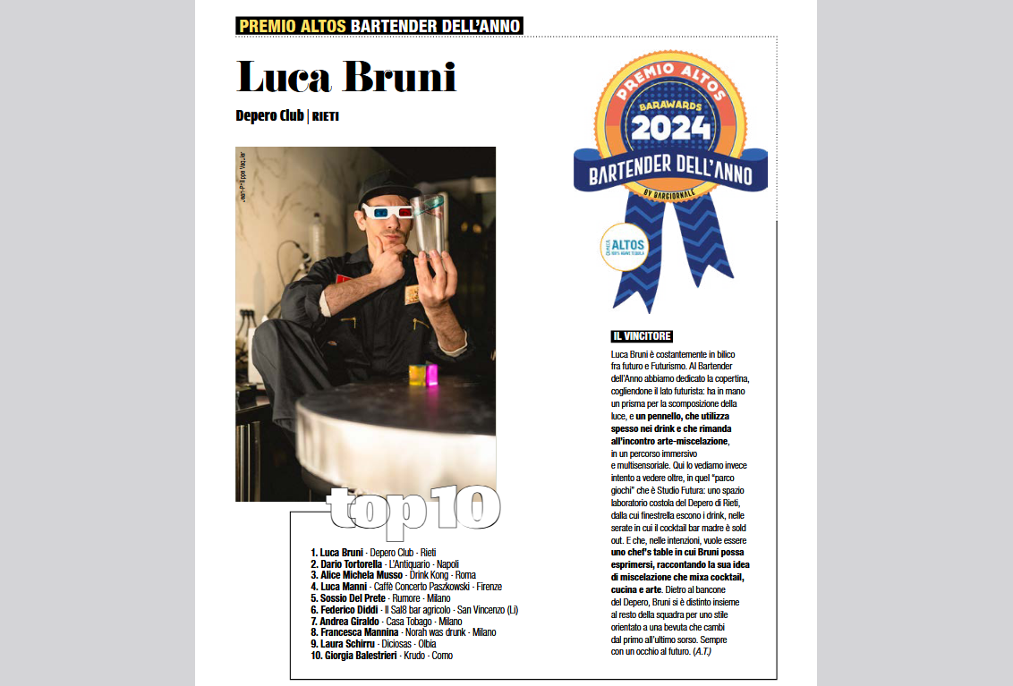 Barawards: tutti i vincitori dell’edizione 2024. C'è Luca Bruni: a lui ...