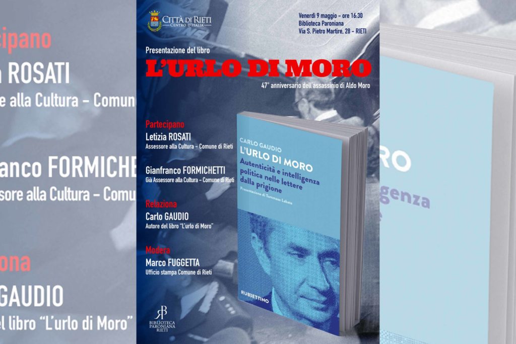 A Rieti la presentazione del libro “L’Urlo di Moro” in occasione del 47 ...